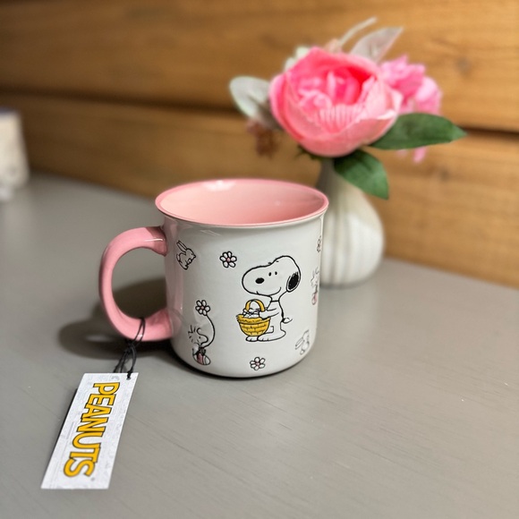 Peanuts | Dining | Nwt Peanuts Snoopy Dancing Easter Ceramic Stoneware ...